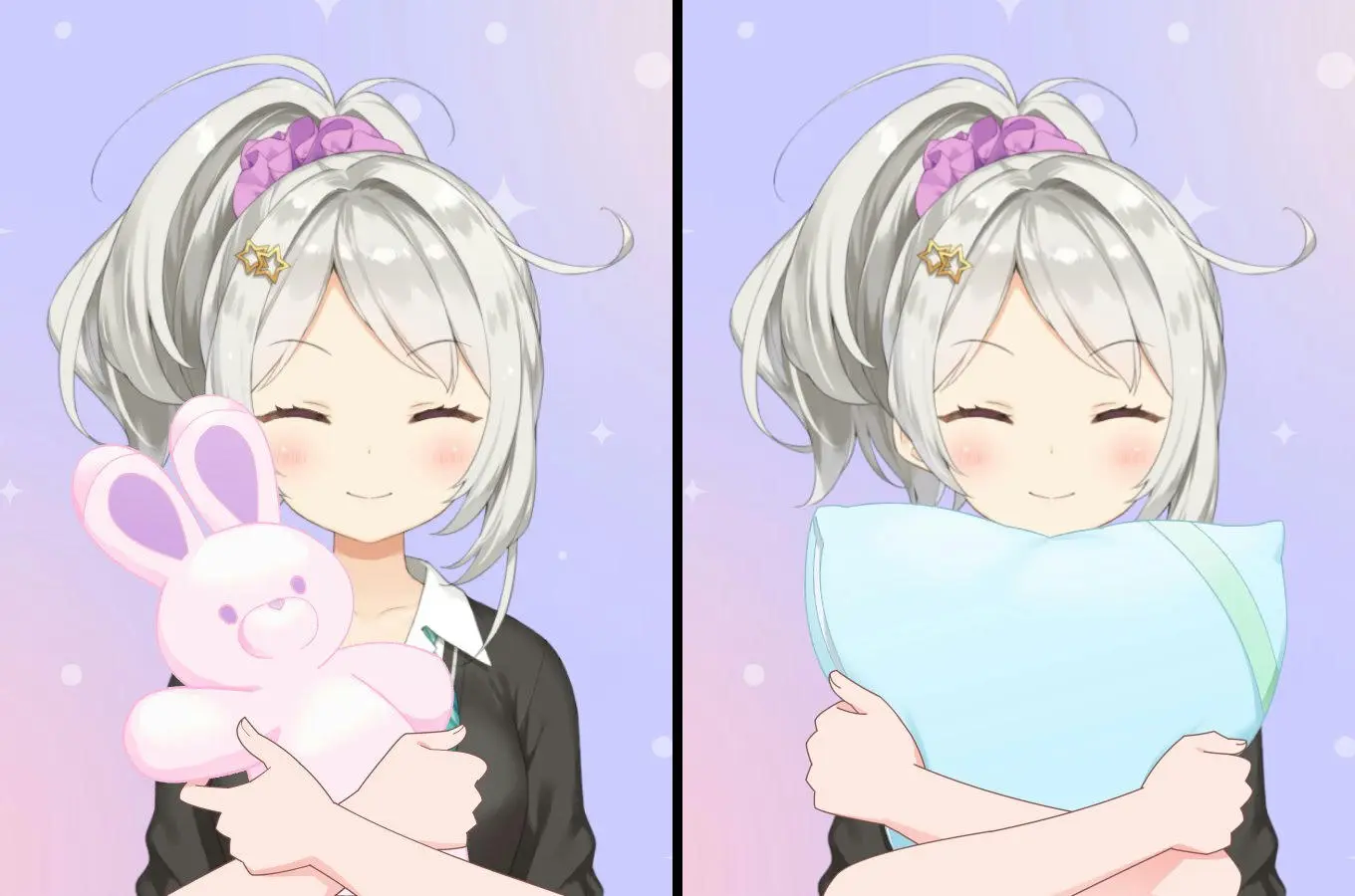 Post 1305: animal artist:nizimalive asset hugging pillow plushie rabbit ...